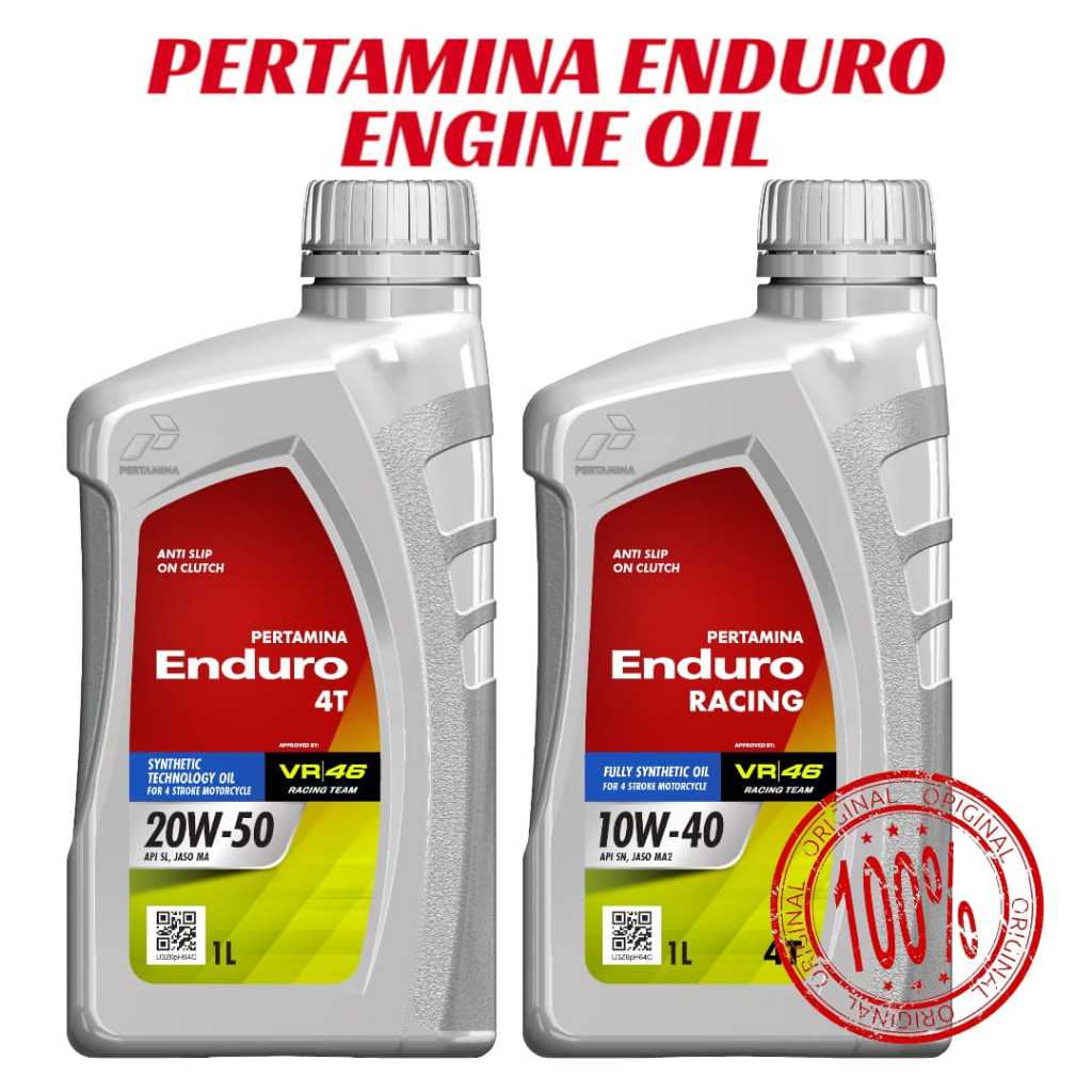 PERTAMINA ENDURO SEMI FULLY OIL 4T Semi Synthetic 20W50 Racing Fully ...