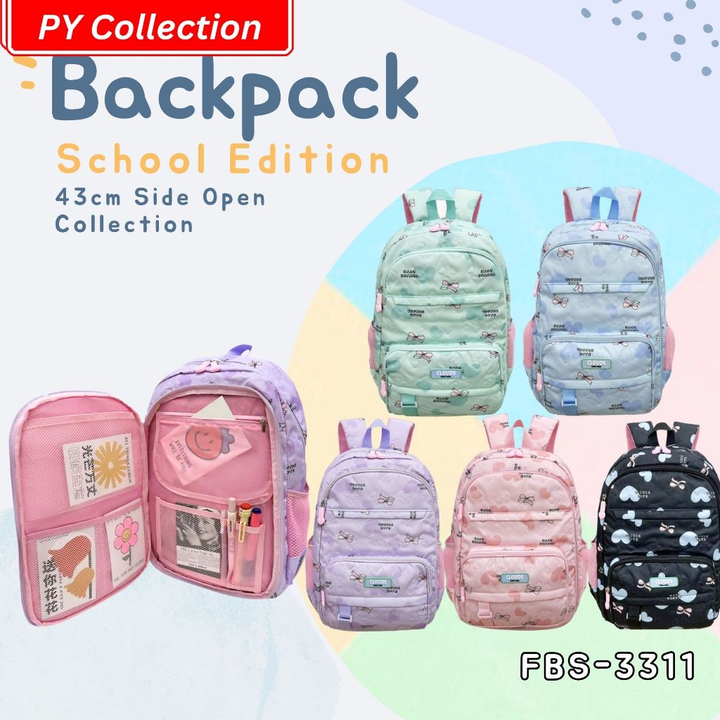 FBS-3311 / 43CM Side Open DESIGN Korea Backpack High Quality Beg ...