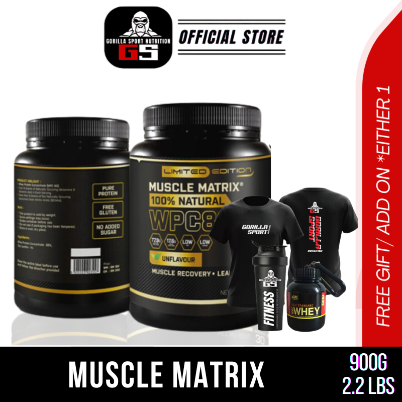 Muscle Matrix 100% Whey Protein Concentrate Dengdeng WPC (900g ...