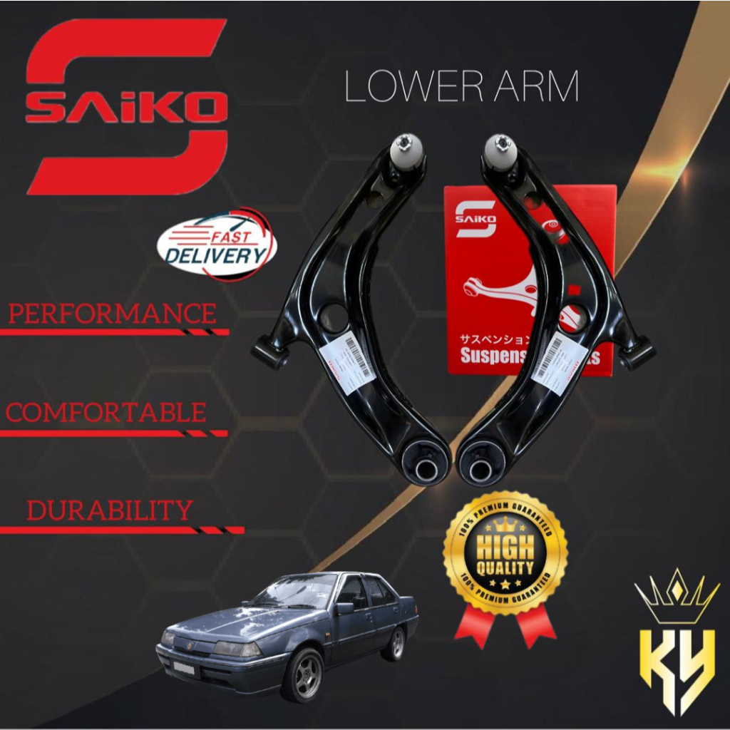SAIKO FRONT LOWER ARM PROTON SAGA 12V, PROTON ISWARA (MB518806 ...