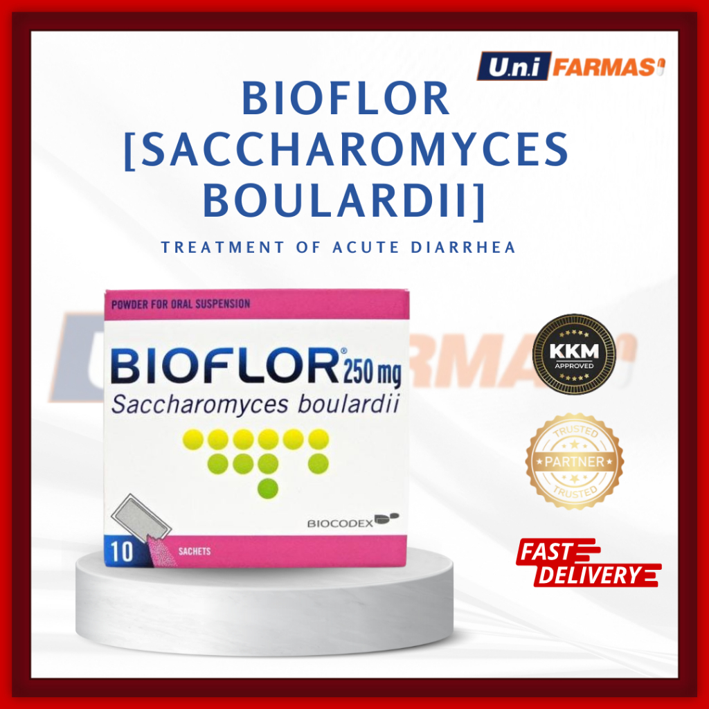 BIOFLOR SACCHAROMYCES BOULARDII 250MG 10 SACHETS- TREATMENT OF ACUTE ...