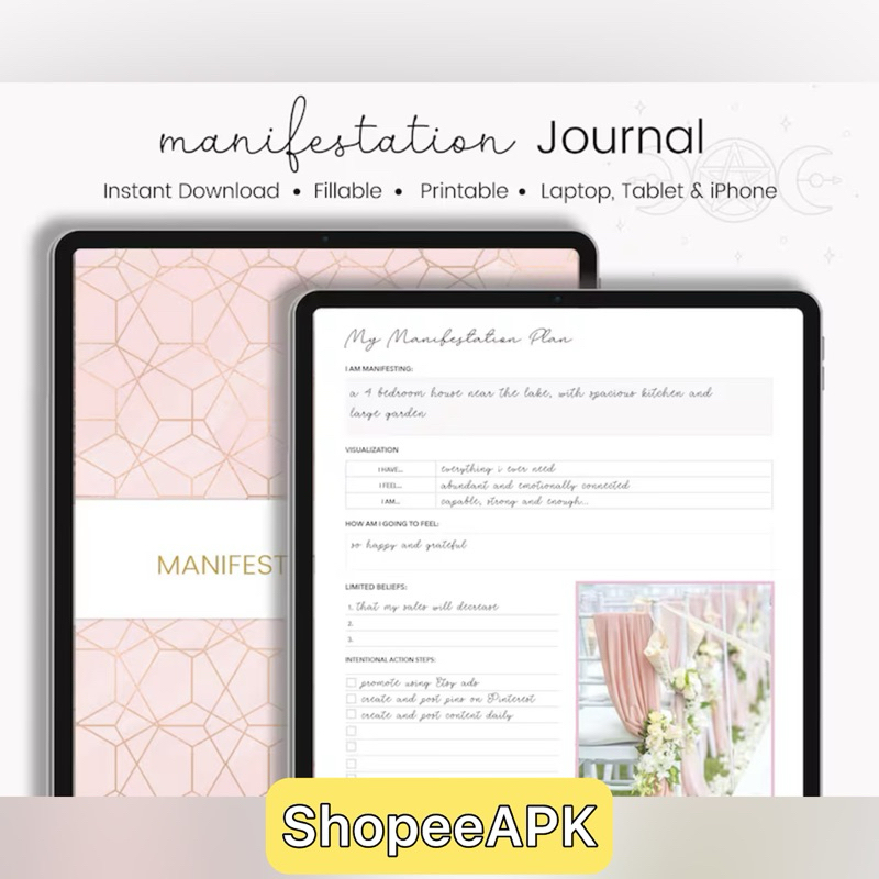 Printable Manifestation Journal | Manifestation Workbook | Gratitude ...