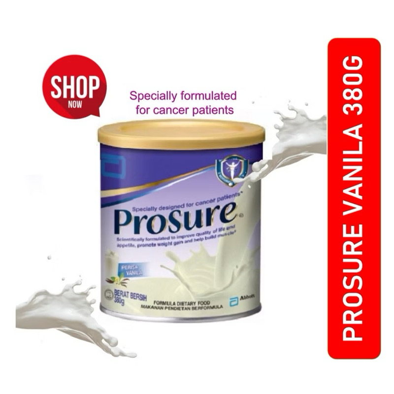 Abbott ProSure Vanilla (380g) Complete Nutrition Drink | High Protein ...