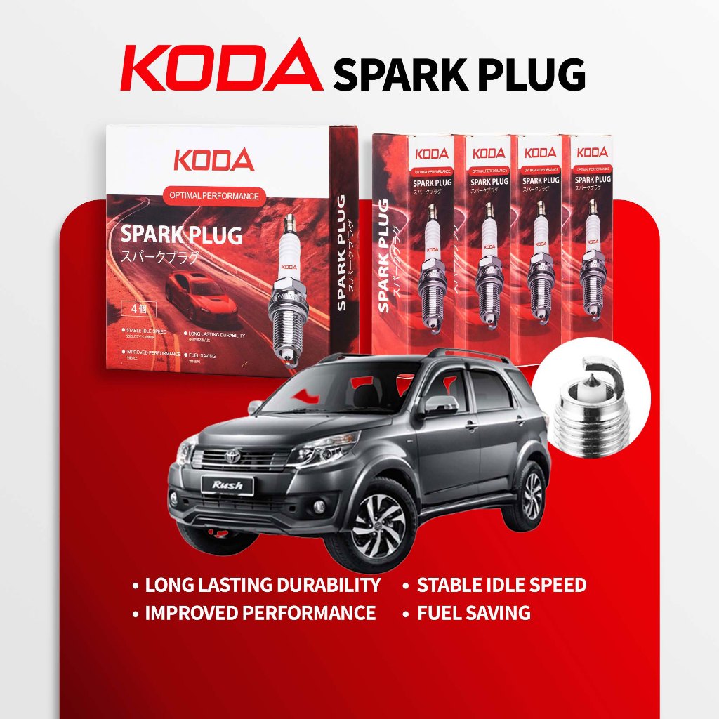 KODA Iridium Spark Plug Toyota Rush F700 1.5 3SZ-VE 2008-2017 DCPR7EIX ...