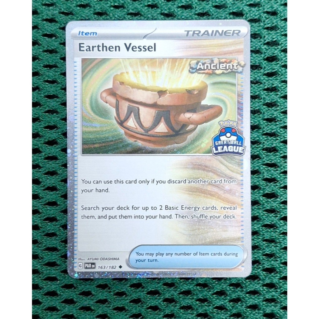 Pokemon TCG Earthen Vessel Great Ball League Stamp 163/182 | Shopee ...