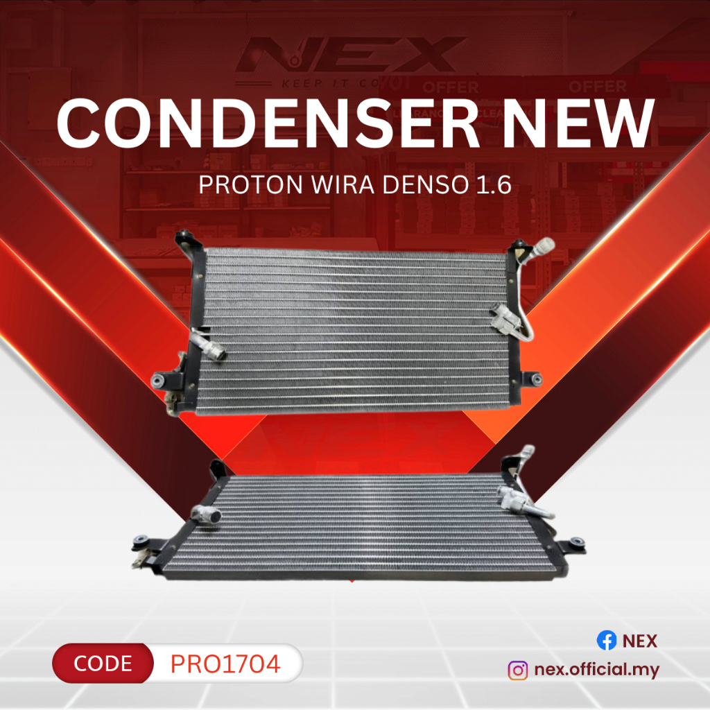 AIR COND CONDENSER NEW PROTON WIRA ND 1.6 (DENSO SYSTEM) | Shopee Malaysia