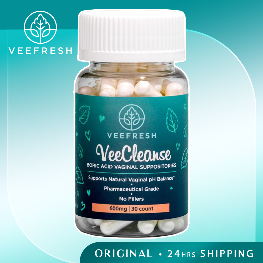 VeeFresh - VeeCleanse Boric Acid Vaginal pH Balance Suppositories ...