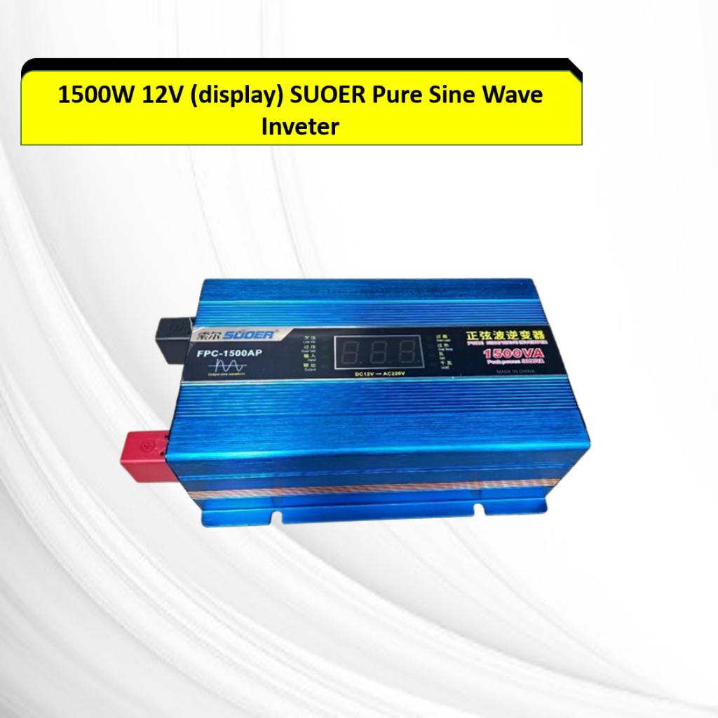 CRILIGHT 1500W 12V (display) SUOER Pure Sine Wave Inveter NEW!! | Shopee Malaysia