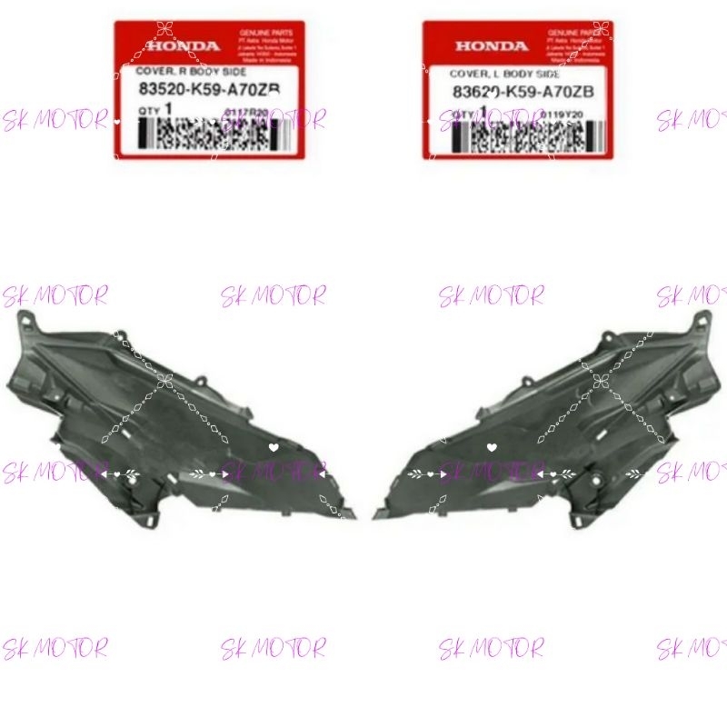 💥100％ ORIGINAL HONDA💥 TANK COVER UPPER LEFT RIGHT VARIO150 83520/83620 ...