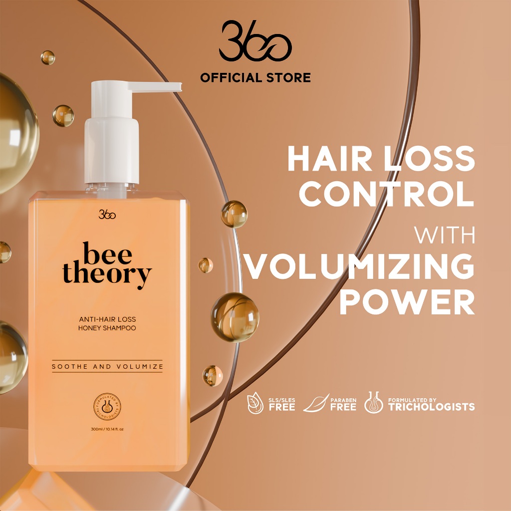360 Haircare Bee Theory Anti-Hair Loss Honey Shampoo 300ml - Control ...