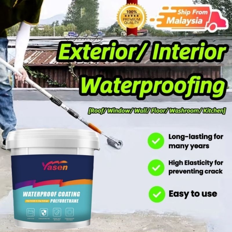 Roof Waterproof Polyurethane Waterproof coating paint Kalis Air Cat ...