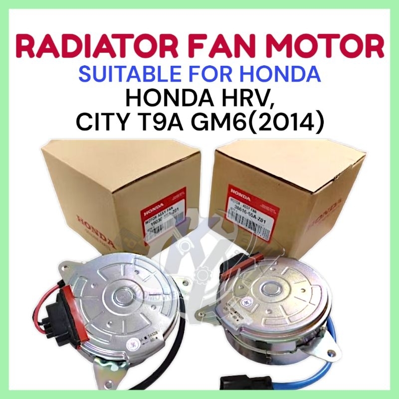 HONDA RADIATOR FAN MOTOR HRV CITY GM6 T9A 2014-2021 MITSUBA AIRCOND ...