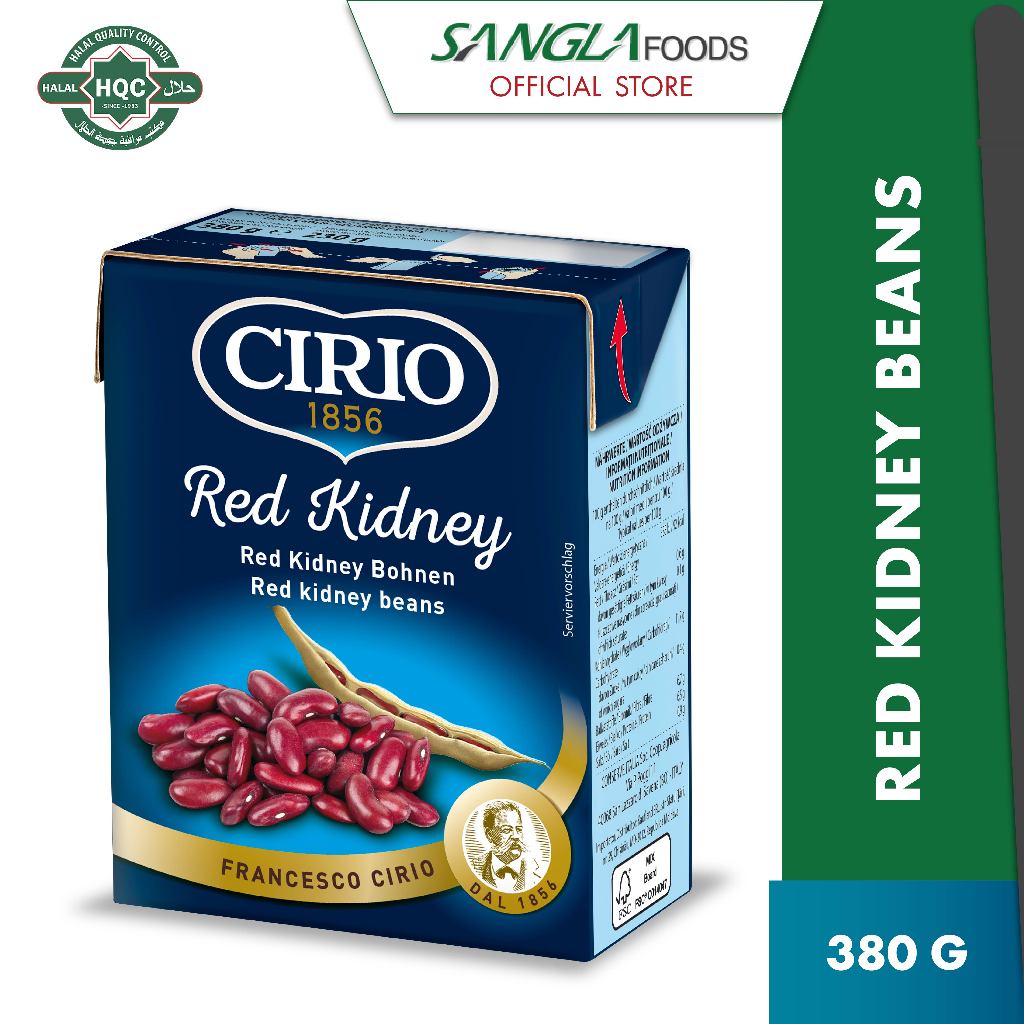 CIRIO RED KIDNEY BEANS TETRA RECART 380G HALAL CERTIFIED | Shopee Malaysia