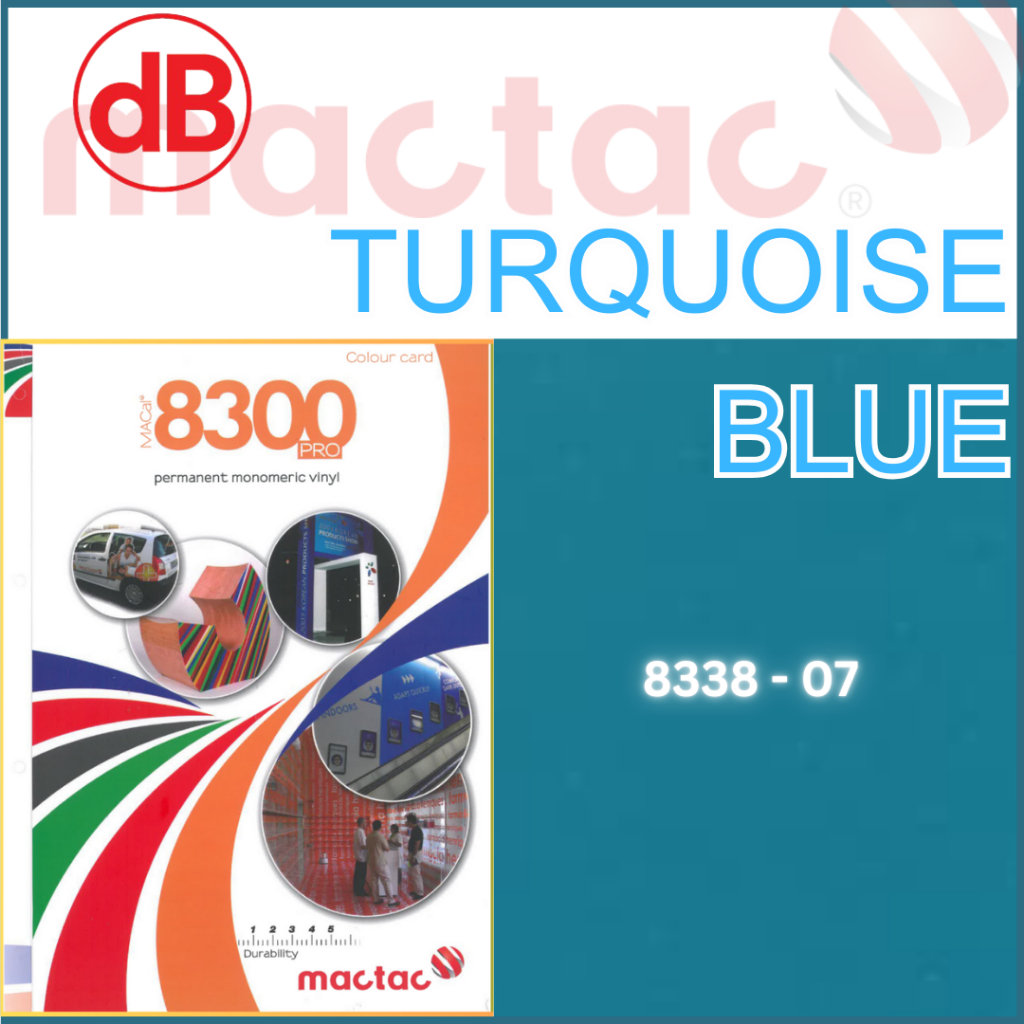 Mactac Sticker 8338 - 07 - Turquoise Blue ( Roll ) | Shopee Malaysia