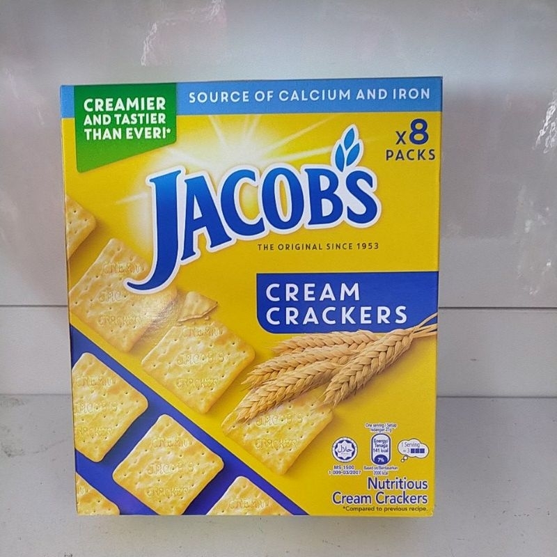 Jacob's Cream Crackers -216g (8 packs) | Shopee Malaysia