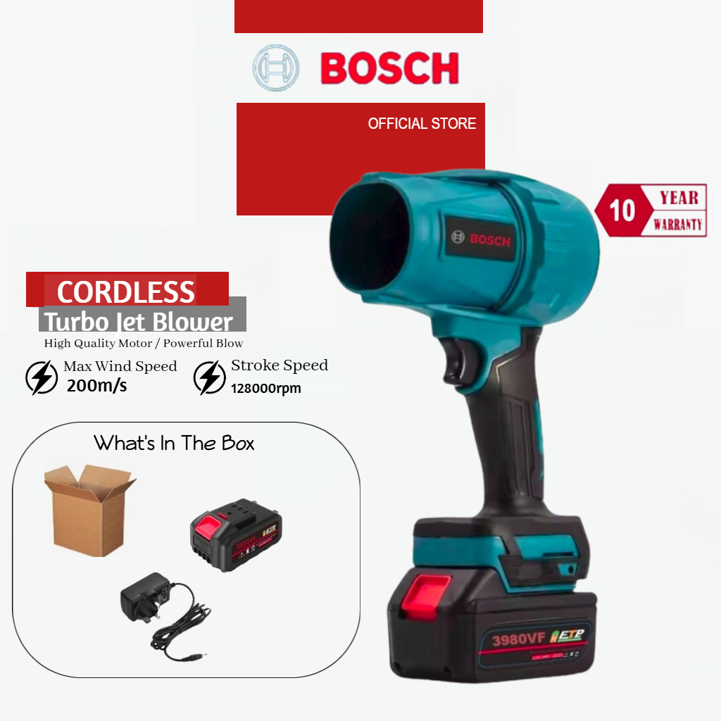 BOSCH Turbo Jet Blower Fan Cordless Blower Multi Function Handheld ...