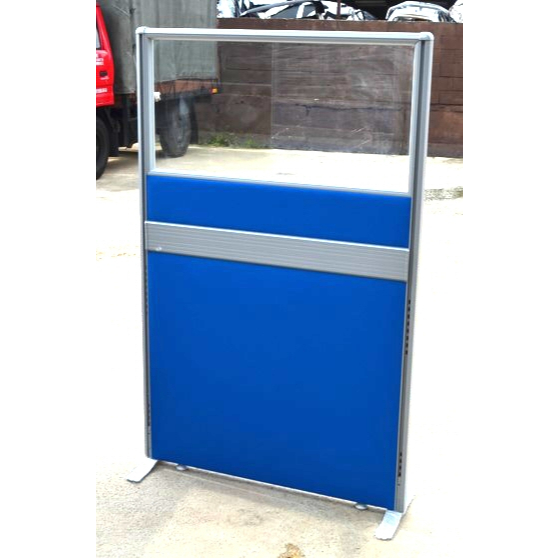 Free standing partition with glass size 150H x 90L cm, size 5ftH X 3FT ...