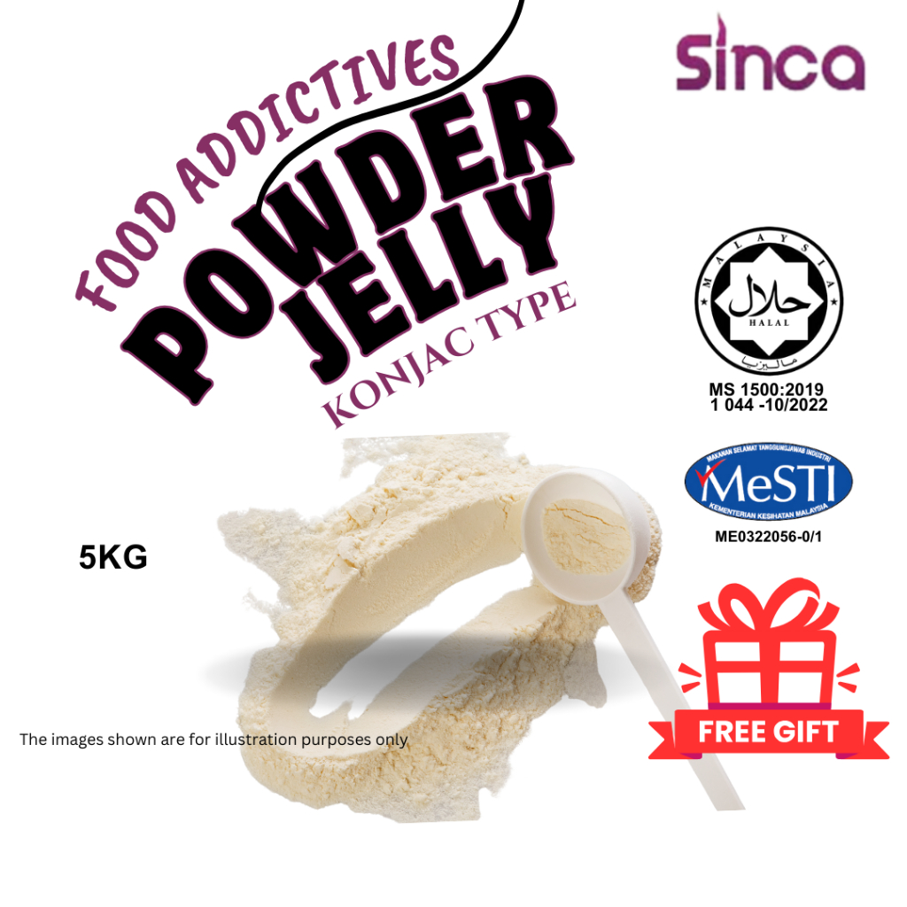 Powder Jelly SFP003 KONJAC TYPE 5KG Food Grade | Food Additives | Halal ...