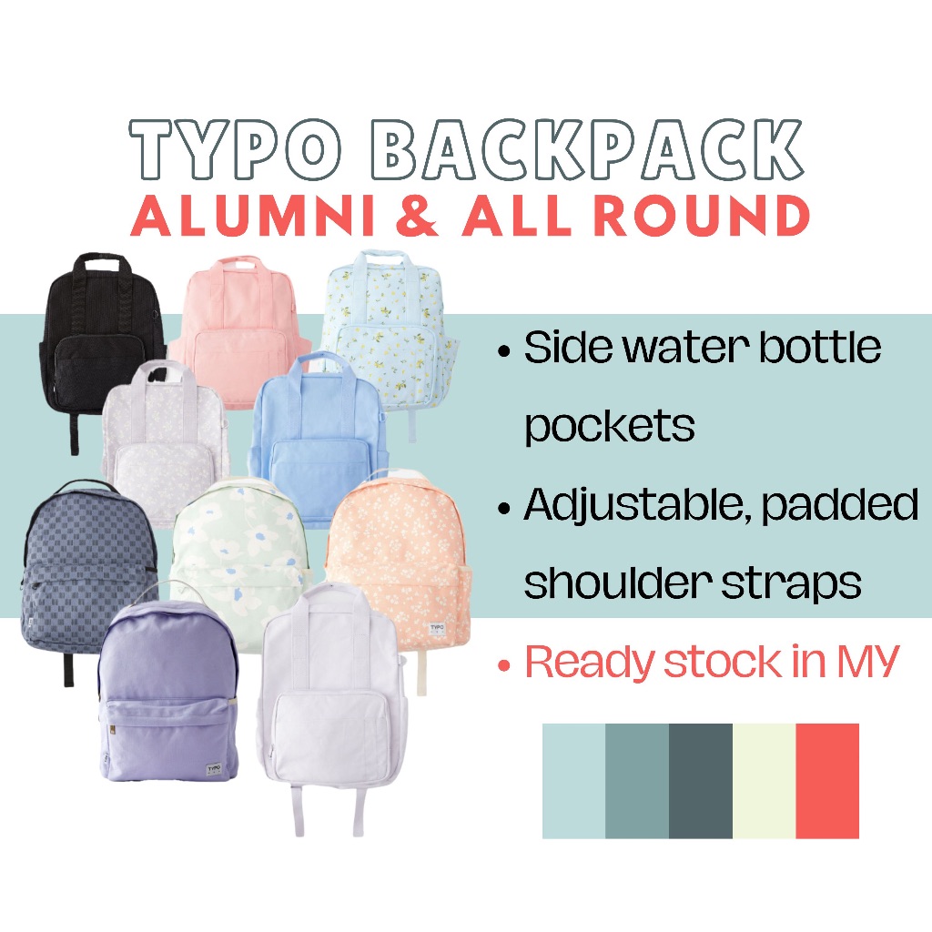 TYPO Backpack / Alumni Backpack & Off The Grid Backpack/ School & Work ...