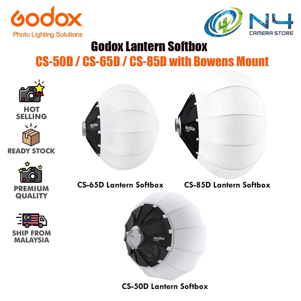 Godox Lantern Foldable Quick-install Portable Round Shape Softbox Light ...