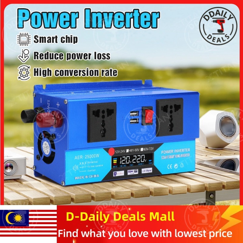 [ LOCAL ] 25000W Car Power Inverter Solar Power Inverter Car Inverter ...