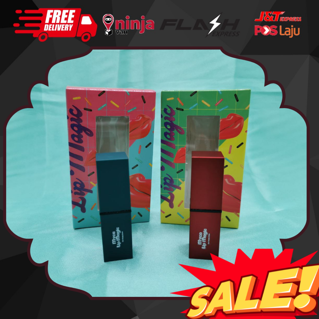 MYCA LIP MAGIC 2 COLOR CODE RED & PINK ORIGINAL | Shopee Malaysia