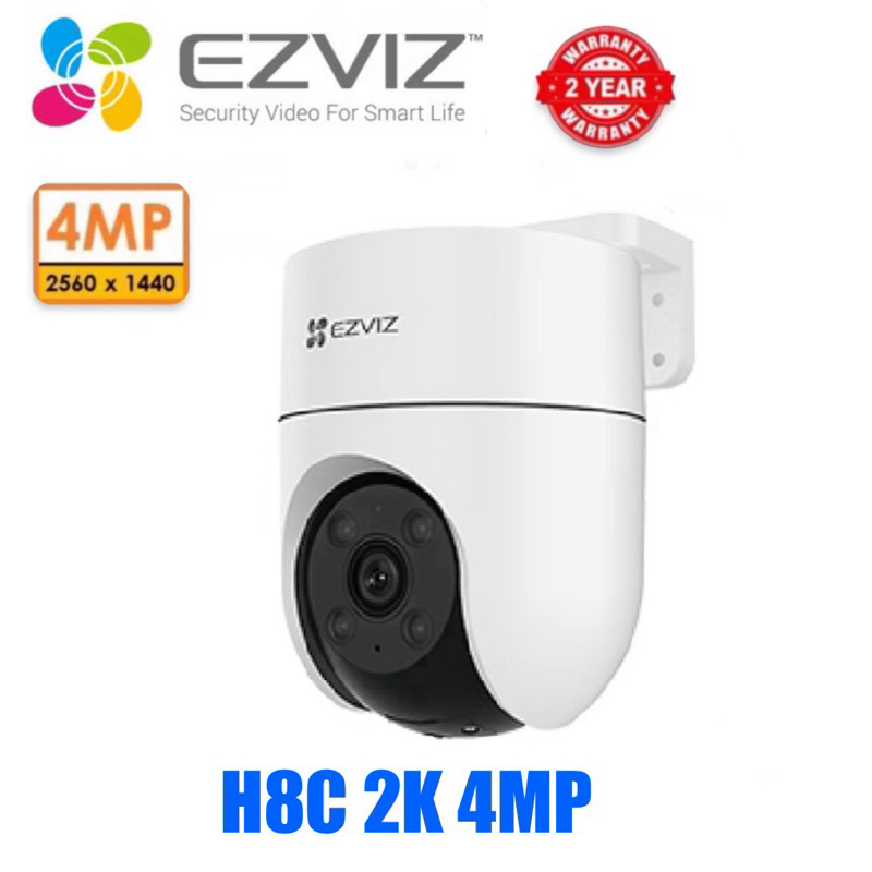 EZVIZ H8c 2K 4MP/ 2MP WiFi Outdoor PT Camera Human / Vehicle Shape Detection , Auto Tracking ...