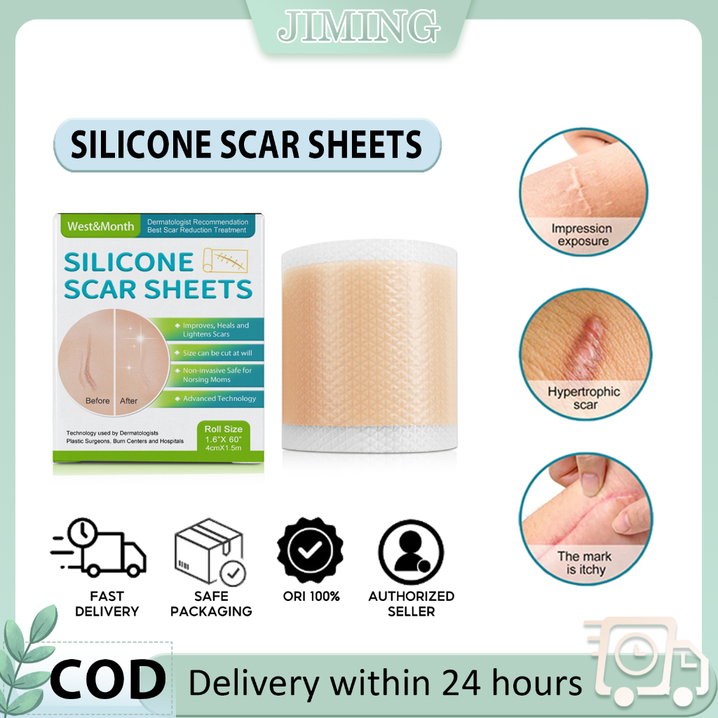 【🔥100%ORI】Silicone scar tape silicone scar patch keloid removal scar ...