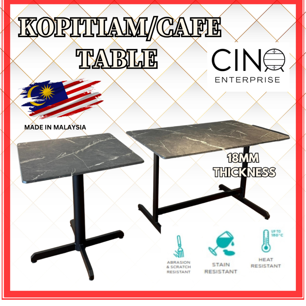 [𝐅𝐑𝐄𝐄 𝐒𝐇𝐈𝐏𝐏𝐈𝐍𝐆] TABLE ONLY MEJA SAHAJA TABLE KOPITIAM/CAFE/MAMAK/WARUNG ...