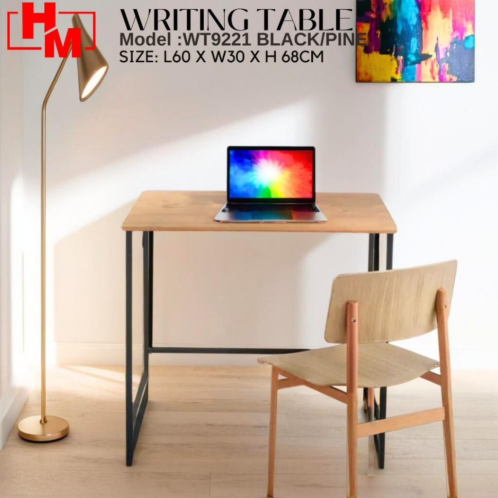 【One Layer】60CM Meja Student study Desk Computer Table modern writing living room furniture ...