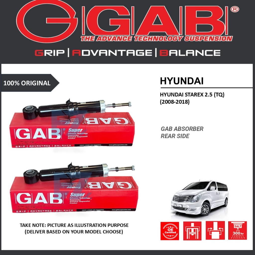 ORI GAB FRONT / REAR ABSORBER -HYUNDAI STAREX 2.5 (TQ) (2008-2018 ...
