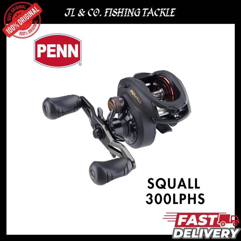 Penn Squall 300 High Speed 9.2 - Low Profile/BC Reel Made in Korea ...
