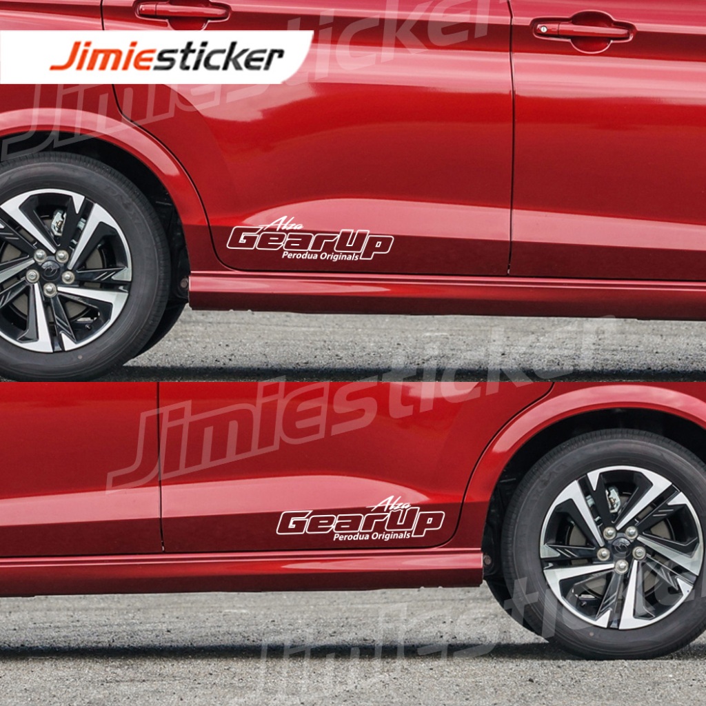 Sticker Kereta Alza Gear Up, Sticker Kereta Alza 2024, 2pcs. Car ...