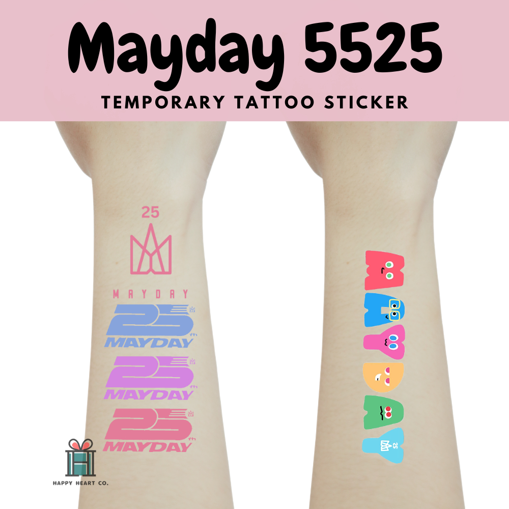 MAYDAY 5525 World Tour Concert Temporary Tattoo Sticker | Shopee Malaysia