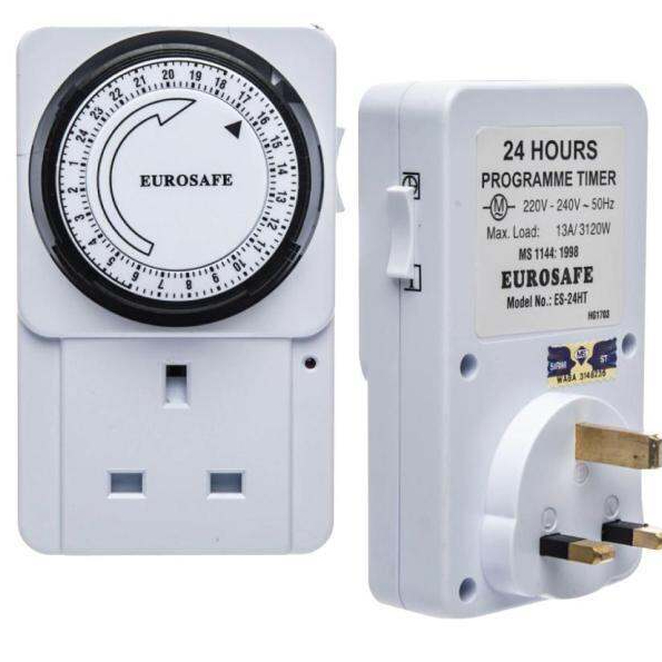 EUROSAFE 13A PLUG IN TIMER 24 HOURS / THEBEN TYPE TIMER (SIRIM ...