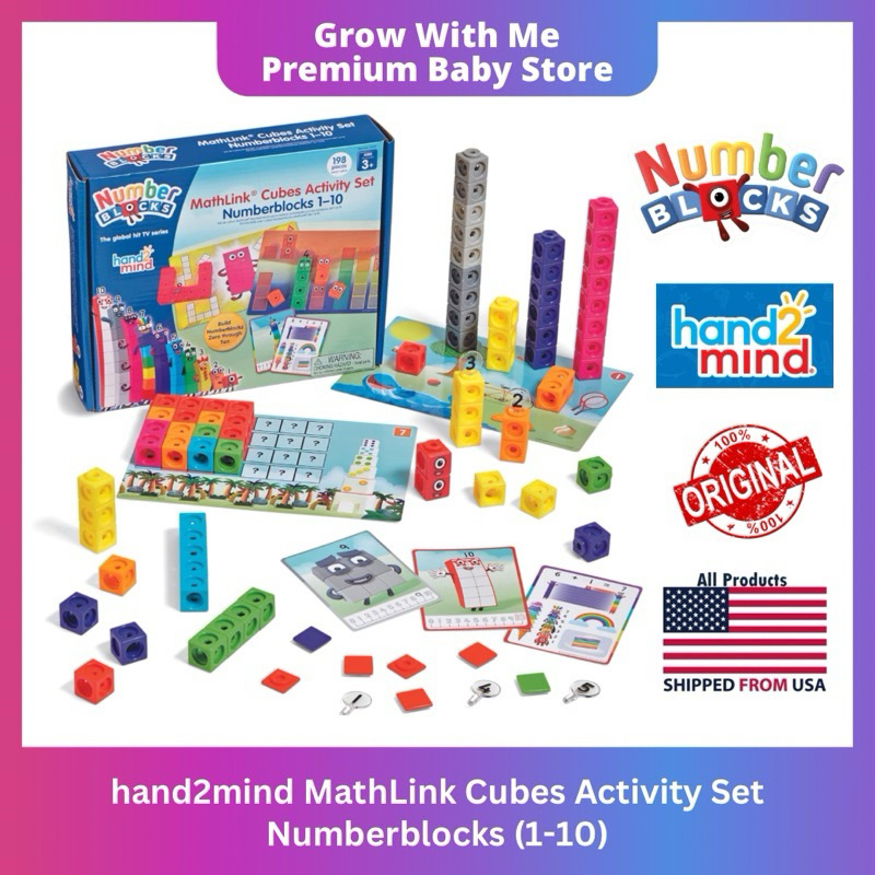 🔥Ready🔥Learning Resources hand2mind Numberblocks MathLink Cubes 1-10 Activity Set | fisher price ...