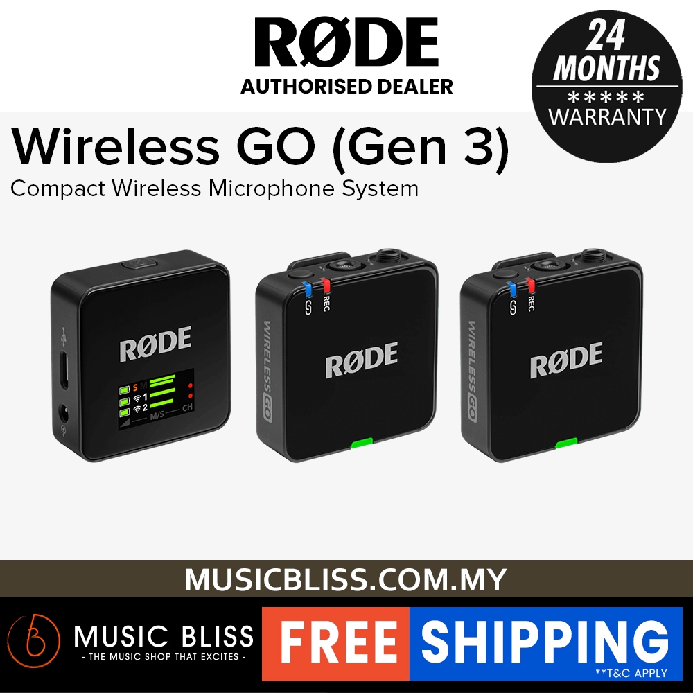 Rode Wireless GO III (Gen 3) Dual-channel Wireless Microphone System ...