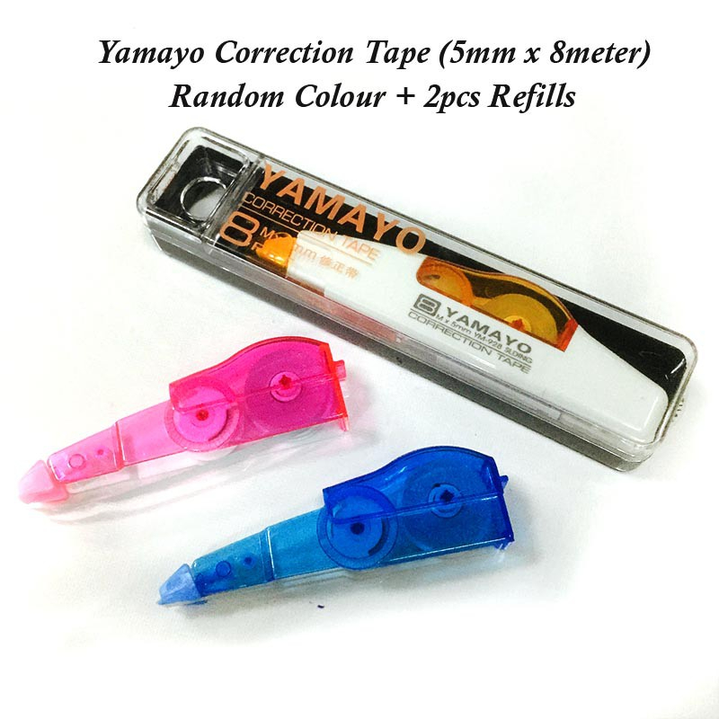YAMAYO Correction Tape (5mm x 8M) – Random Colour | Shopee Malaysia