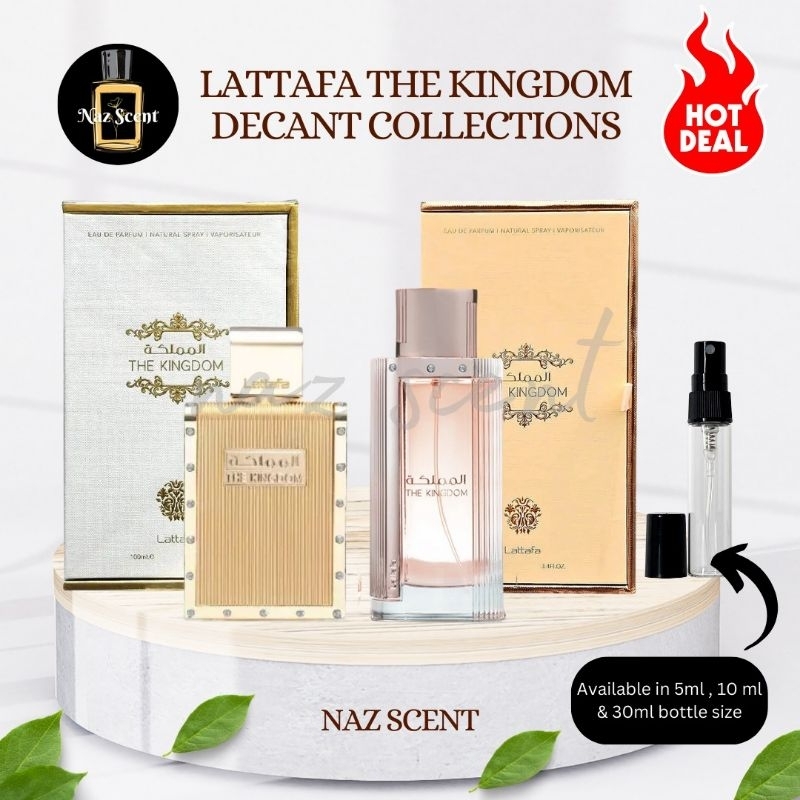 Lattafa The kingdom Decant Collections ( For Men / For Women ) | Shopee ...