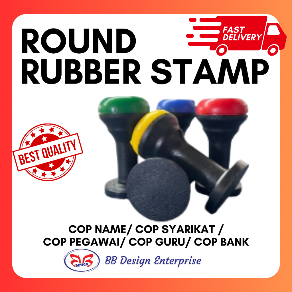 POS WITHIN 48 HOUR CUSTOM MADE ROUND RUBBER STAMP, COMPANY CHOP, OFFICE ...