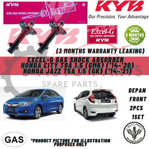 HONDA CITY T9A / JAZZ T5A (FRONT) 100% KAYABA (KYB) EXCEL-G GAS SHOCK ABSORBER | Shopee Malaysia