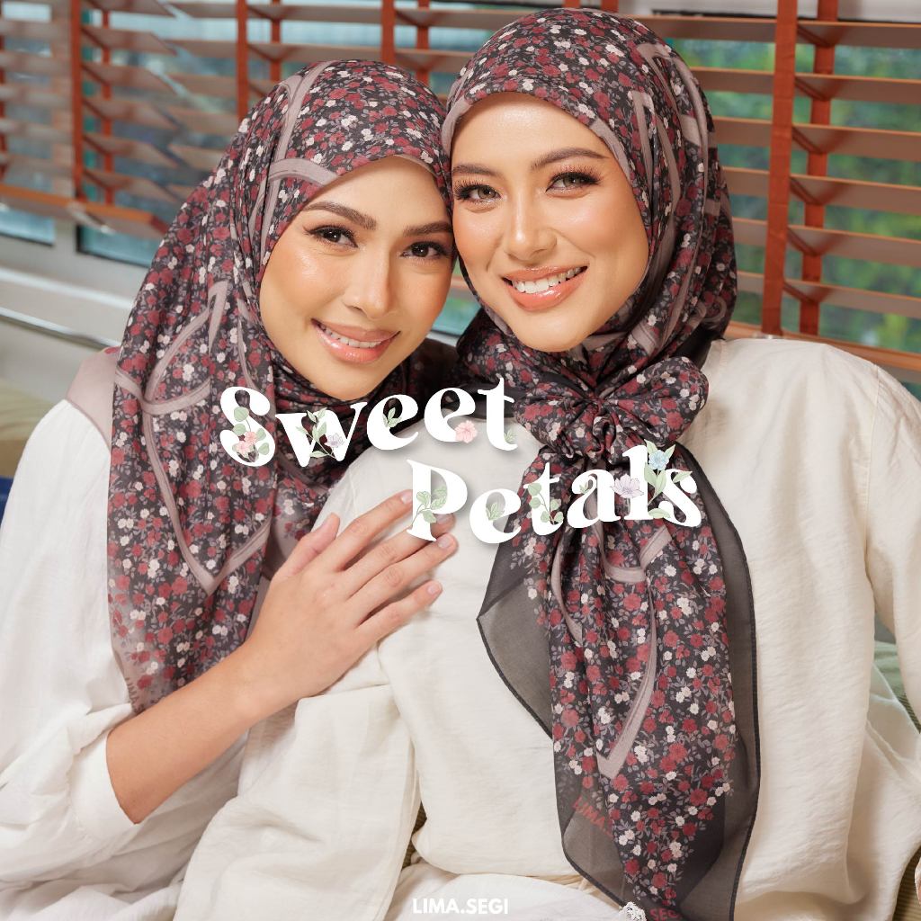 Sweet Petals [Bawal & Shawl] by Lima Segi | Shopee Malaysia