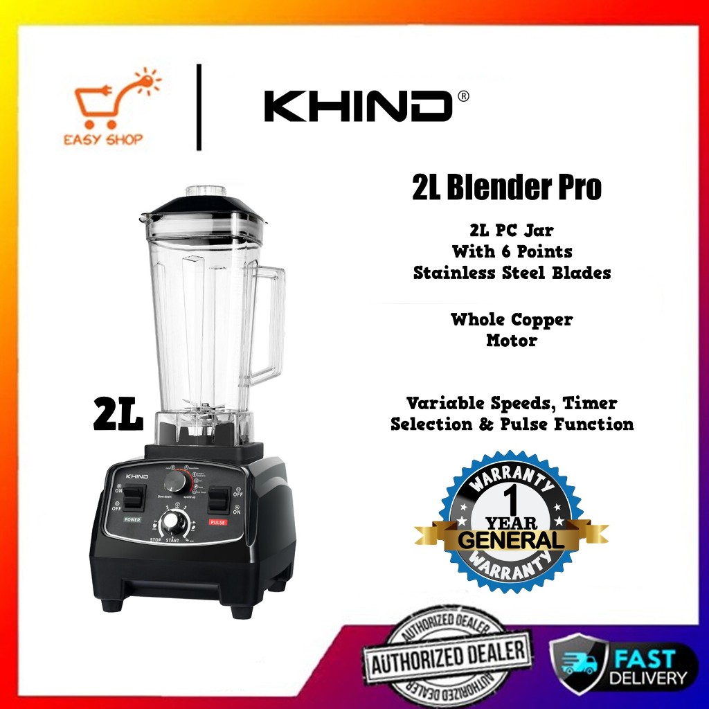 Khind Multifunction Heavy Duty Blender (2.0L) PRO BL2000P | Shopee Malaysia