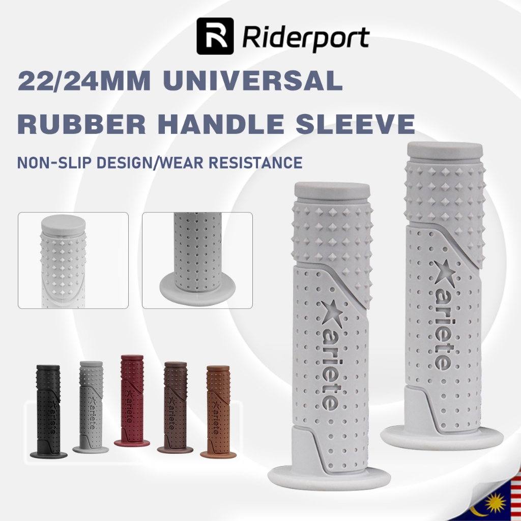 Motorcycle Handle Grip Rubber 7/8" 22MM Anti-slip Motorbike Handlebar ...