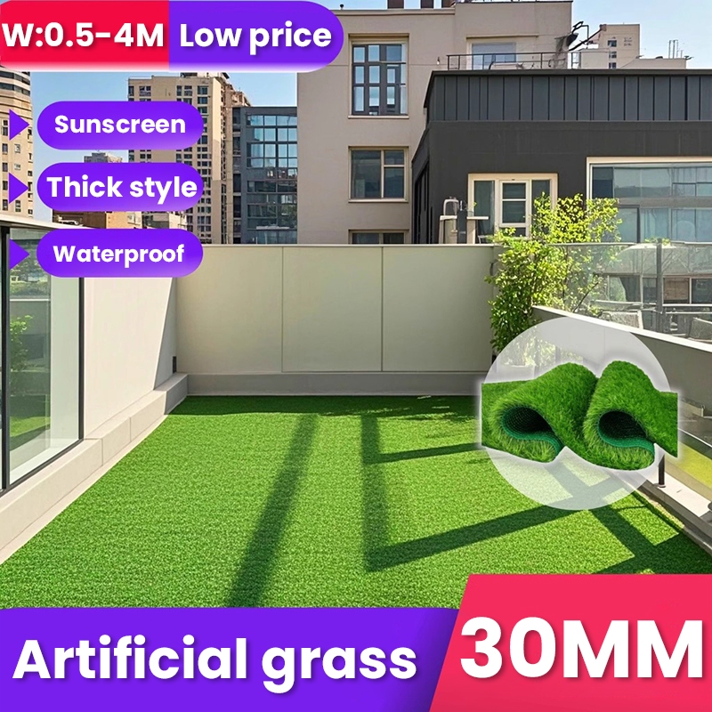 2.5M x 1M to 7M Artificial Grass Carpet Lawn Garden Party Decoration ...