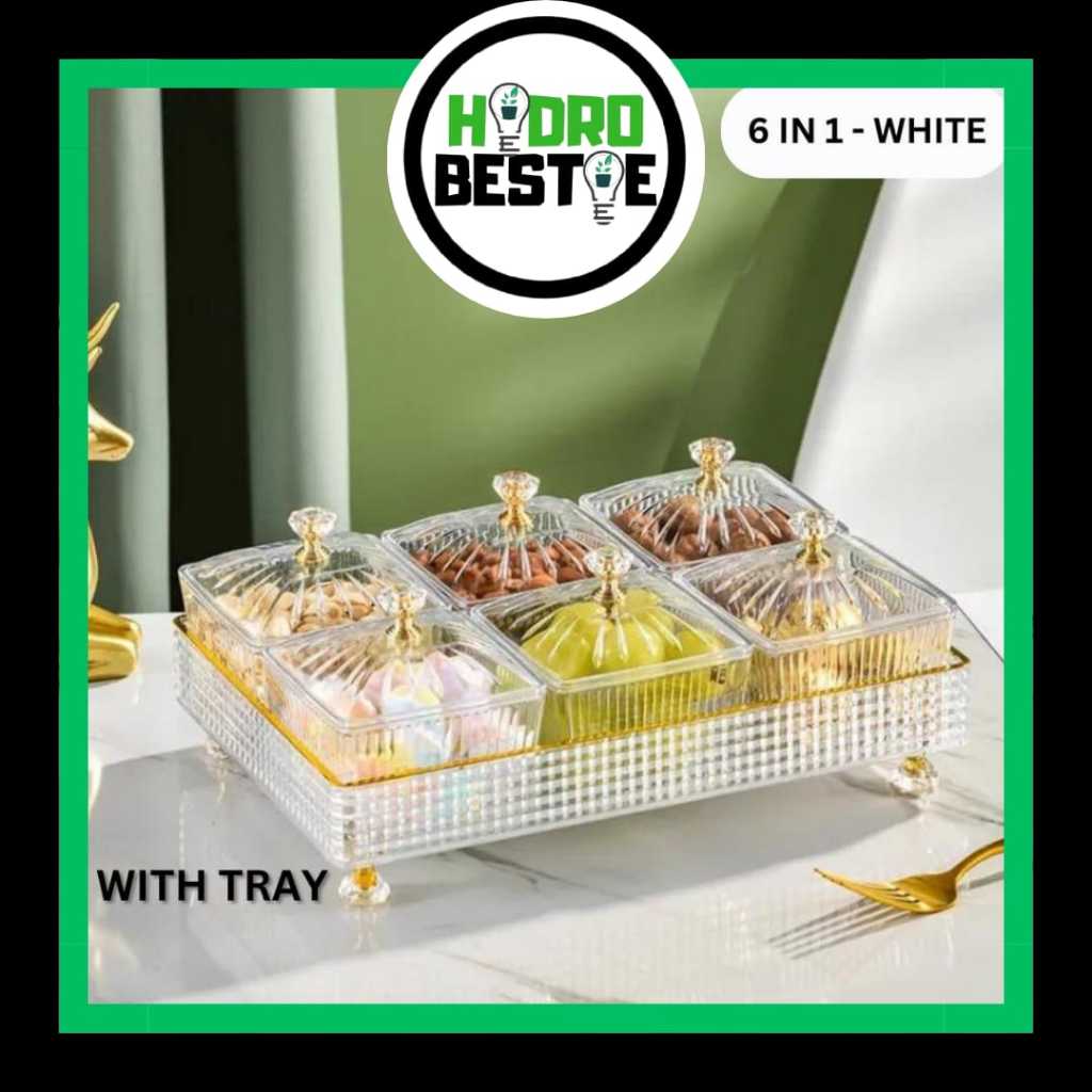 Bekas Kuih Raya Candy gula-gula asam 4 bekas 6 bekas bersama tray ...