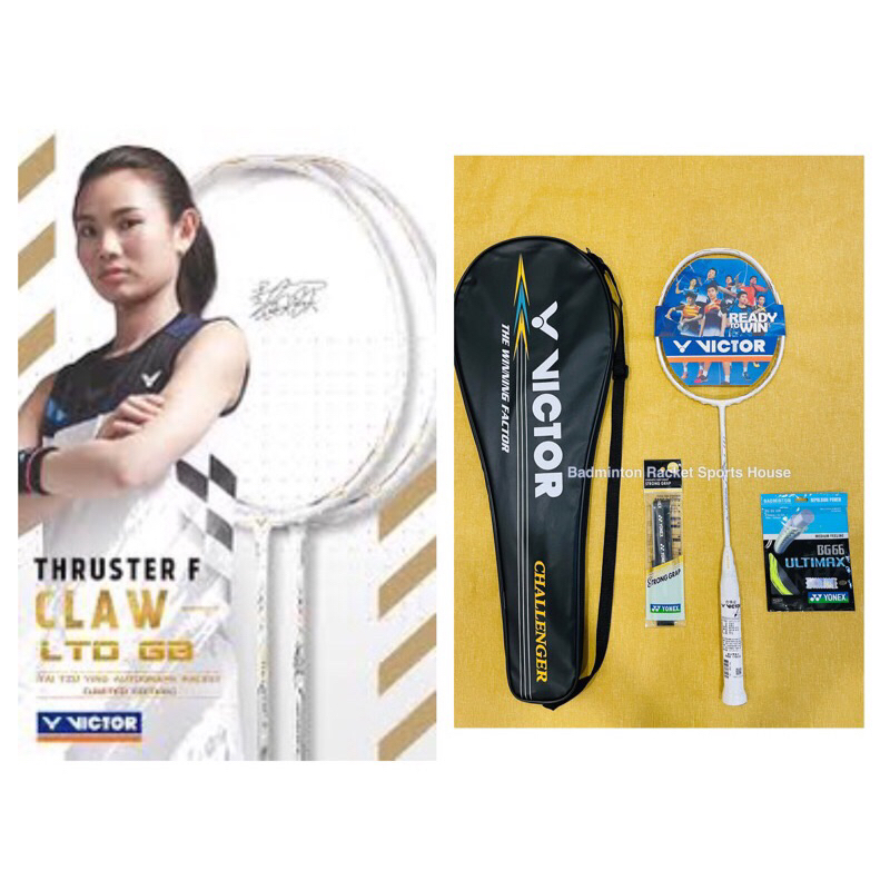 VICTOR THURSTER F-CLAW LTD BADMINTON RACKET MAX 28lbs 4U5G | Shopee ...