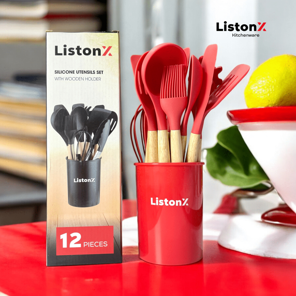 12-Piece Cooking Utensil Set – Stylish, Heat-Resistant Silicone with ...