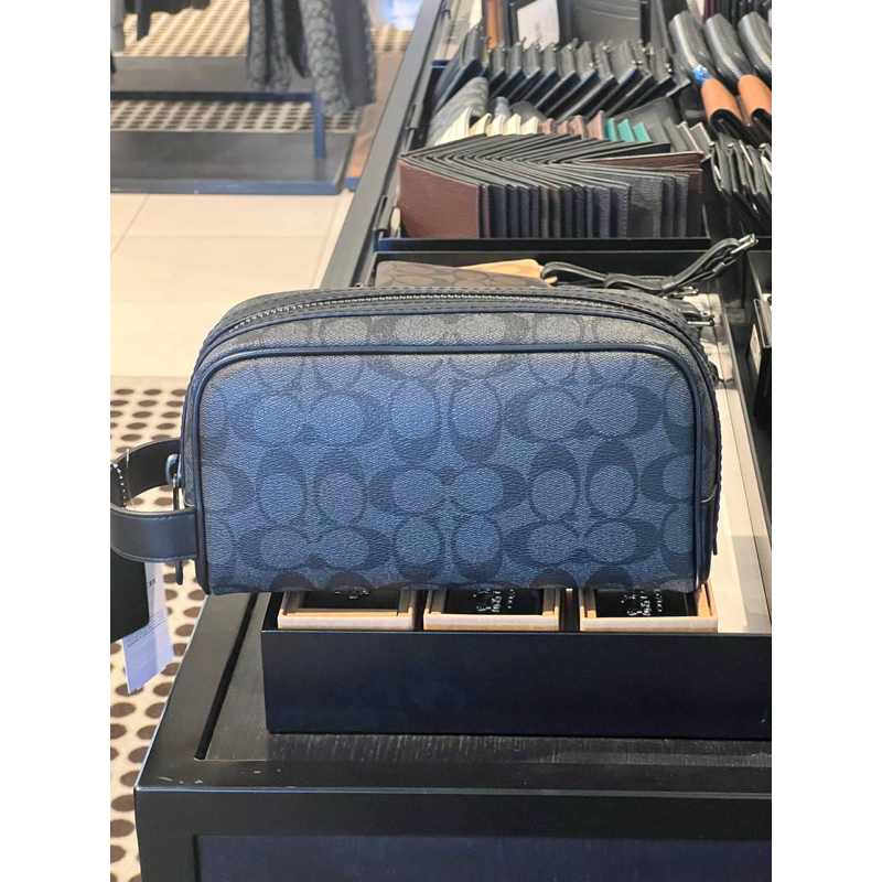 Coach Small Travel Kit In signature Canvas | Shopee Malaysia