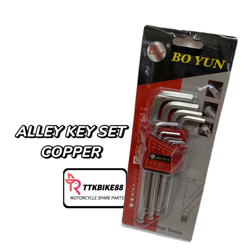 ALLEY KEY SPANNER SET CRV STEEL SHORT MILI | Shopee Malaysia